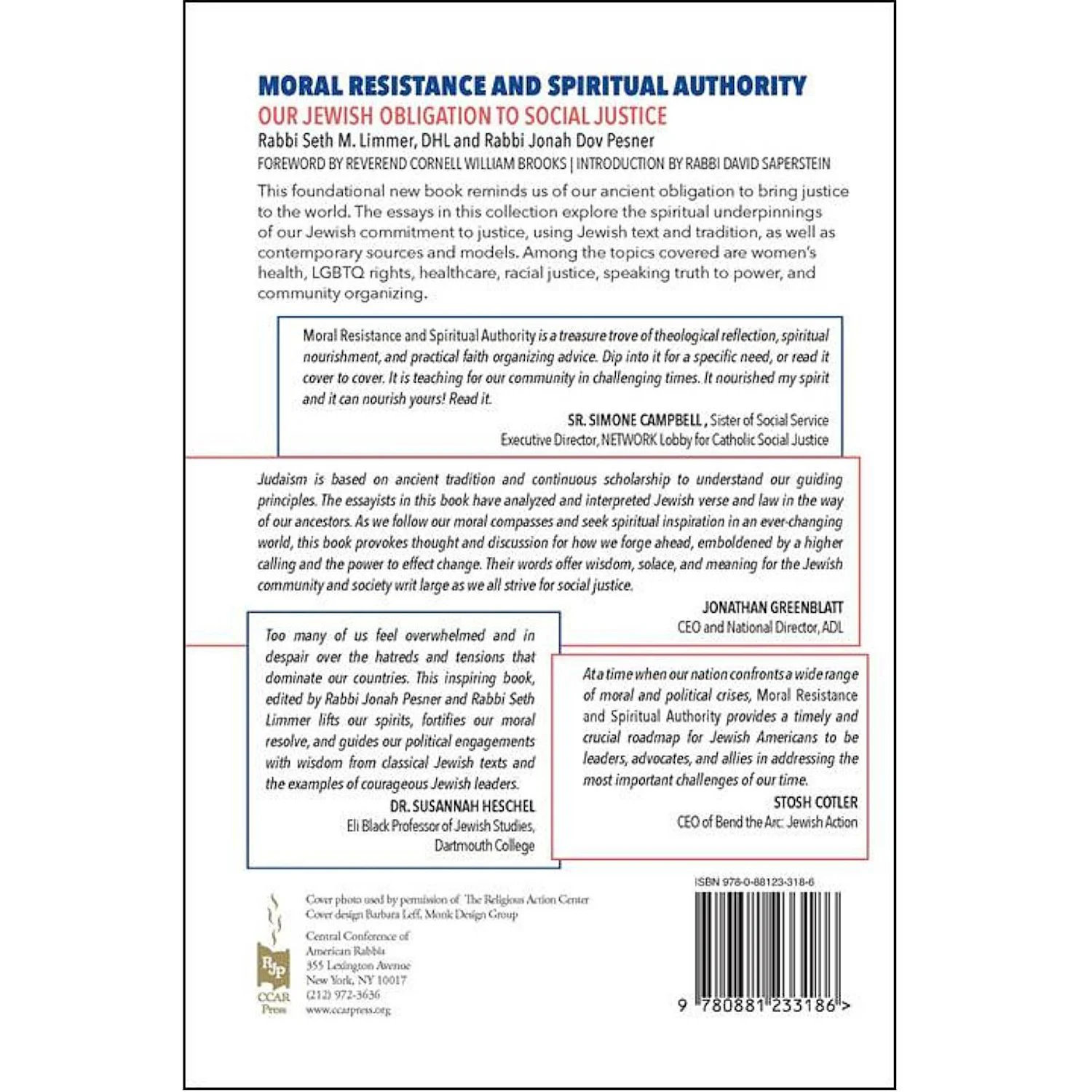 Moral Resistance and Spiritual Authority - CCAR Press